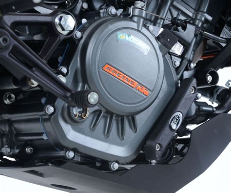 R G Motor Seitendeckel Slider Protektor für KTM Duke RC Modelle Rechte Seite