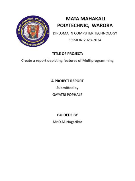 Microproject Osy Pdf Operating System Application Software