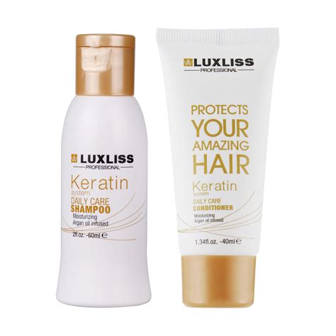 Дорожный набор на основе кератина Luxliss Keratin Travel Kit (шампунь ...