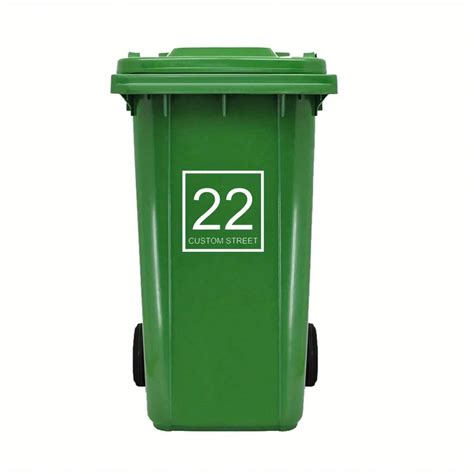 Pack Of 2 White Bin Sticker Numberswaterproof Self Adhesive Bin Numbers