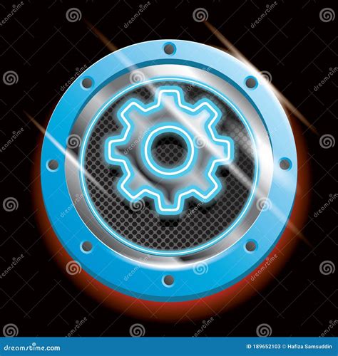 Settings Button Vector Illustration Decorative Design Stock Vector Illustration Of Setting