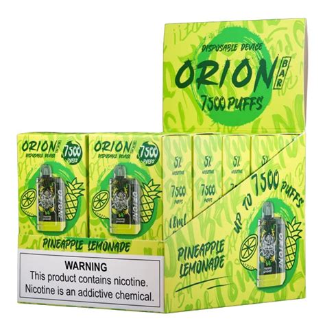 Pineapple Lemonade Orion Bar 7500 Lost Vape Orion Bar