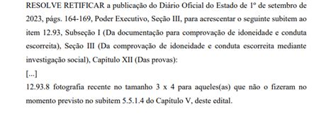 Concurso Pc Sp Edital Retificado Confira As Alterações Direção