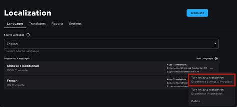 automatic translation now available between 16 languages