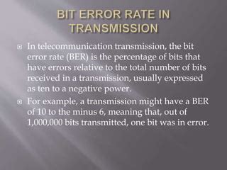 Bit Error Rate PPTX