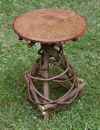 Around The Bend Willow Furniture Copper Top Tripod Willow