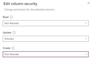 Overview Of Column Level Security In Dataverse Power Platform Universe