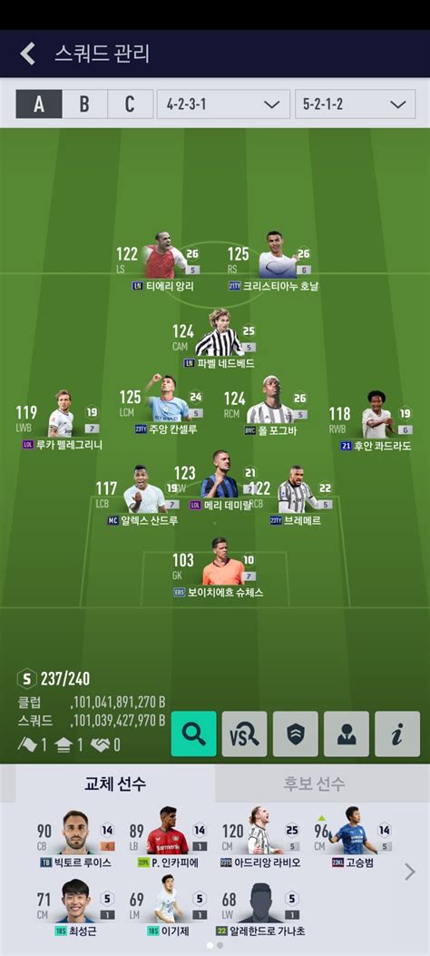 유벤투스 훈수좀 부탁드려요 Ea Fc 온라인 에펨코리아