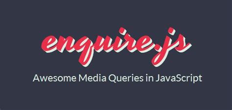 Javascript Framework For Css Media Queries Enquire Js Greepit
