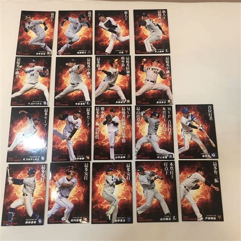【未使用】プロ野球チップス 2023 カルビー タイトルホルダー 18種 村上宗隆 大勢 青柳 湯浅 山本由伸 戸郷の落札情報詳細