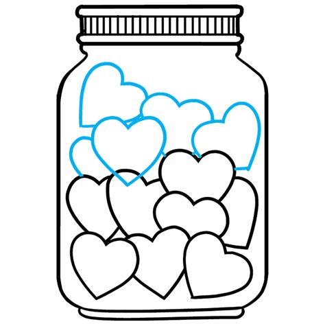 How To Draw A Jar Of Love Really Easy Drawing Tutorial
