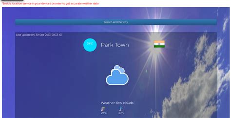 A Simple Javascript Weather Application And Json Parsing