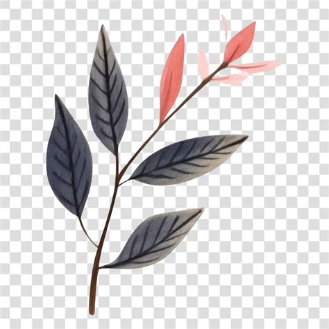 PNG Aquarela padrão gráfico de flores florais PSD Premium gerado IA