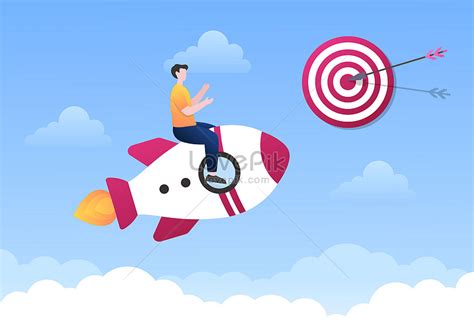 목표 달성 설명 작 동 목표 일러스트 무료 다운로드 Lovepik