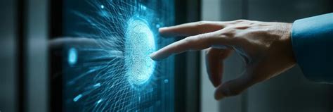Biometric Scanner Unlocking A Hightech Door Premium Ai Generated Image