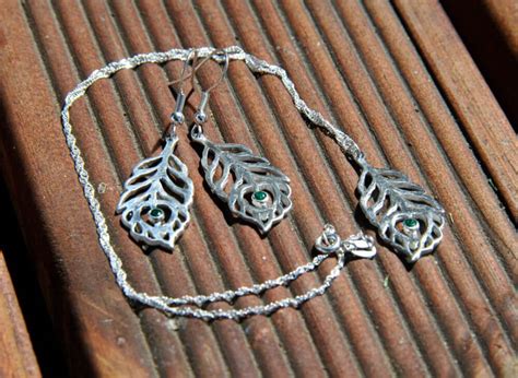 Peacock Feather Necklace Oasis Honey Deborah Lev