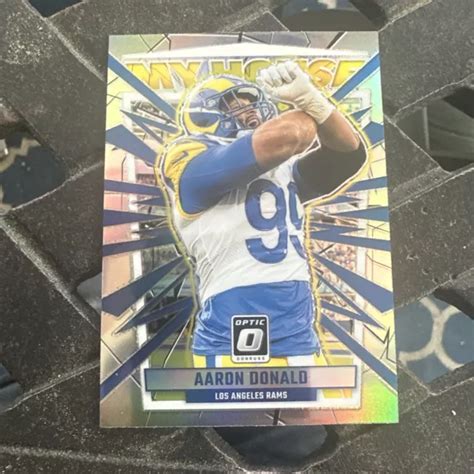 CARTE PRIZM ARGENT AARON DONALD 2023 Panini Donruss Optique My House
