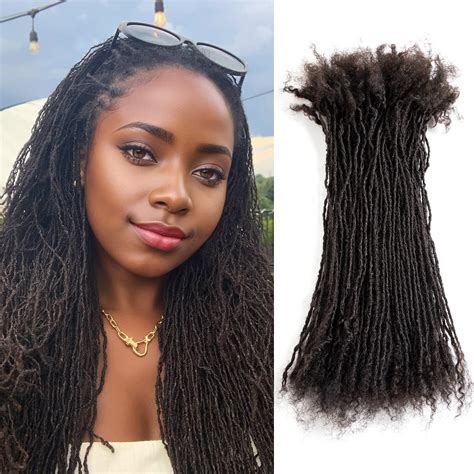 613 Sister Locs Interlocked 100％ Real Human Hair Loc Extensions Full