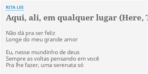 Aqui Ali Em Qualquer Lugar Here There And Everywhere Lyrics By