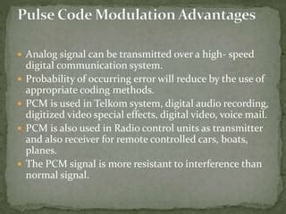 Pulse Code Modulation Pcm Pptx
