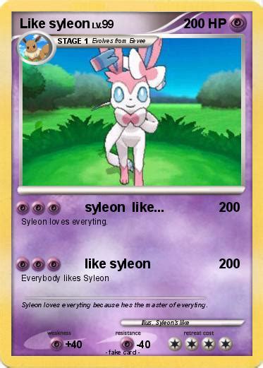 Pokémon Like Syleon Syleon Like My Pokemon Card