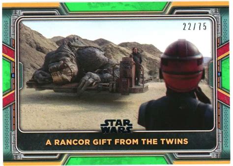 Star Wars The Book Of Boba Fett Single Card 2275 A Rancor T From The