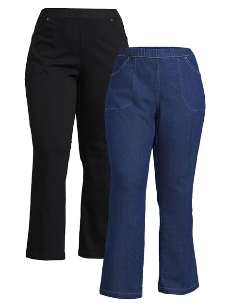Brandclub Just My Size Womens Plus Size 4 Pocket Stretch Bootcut