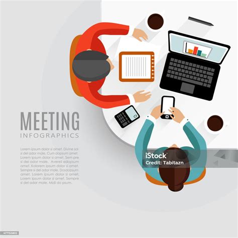 Concept Of Business Meeting Brainstorming Teamwork Vector Stock