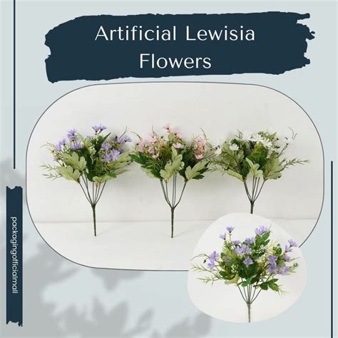 Jual Artificial Lewisia Flowers Kepala Bunga Palsu Bunga Buket Bunga Kering Florist