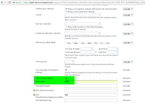 Powershell Disable Office Graph Per User Opt Out Spjeff