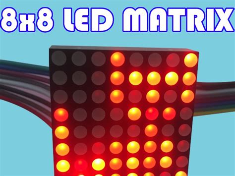 Controlling 8x8 LED Matrix Without Drivers Libraries Arduino