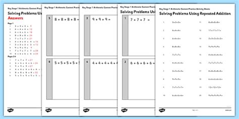 KS Arithmetic Content Practice Worksheet Worksheet Solving Problems Using