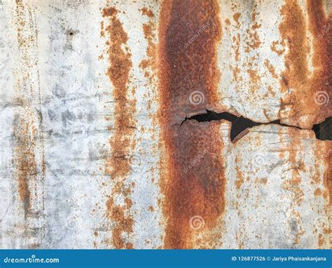 Rust Pattern Stock Photo Image Of Zinc Rust Sheet 126877526