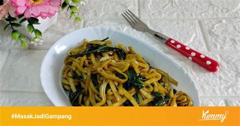 Resep Oseng Mie Pipih Kangkung Menutanggaltua Sederhana Rumahan Di