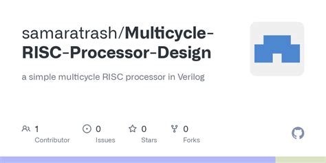 Github Samaratrashmulticycle Risc Processor Design A Simple