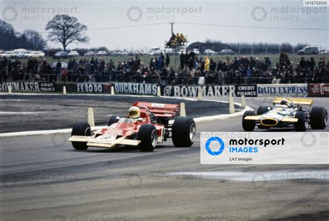 John Miles Lotus Ford 72 Leads Jack Brabham Brabham Ford Bt33