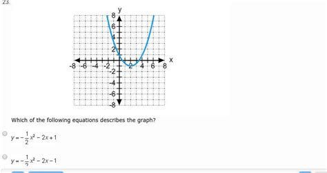 Which Is The Graph Of The Equation Brainly Graph The System Of Equations Brainly In First