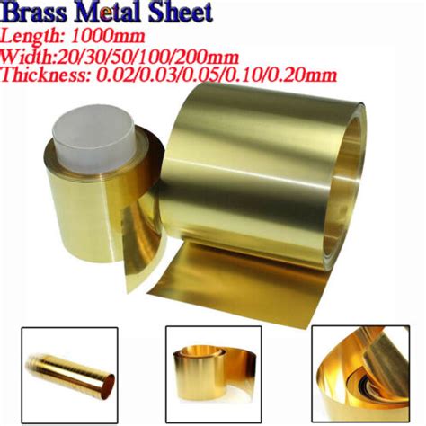Brass Metal Thin Sheet Foil Plate Roll Handicraft Metalworking Thick 0