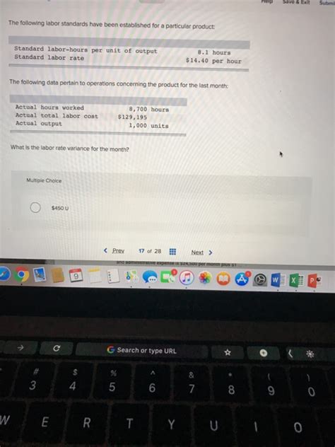 solved help save and exit submi the following labor standards