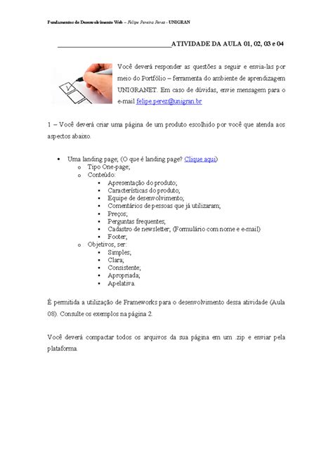 Atividade 60863 Fundamentos De Desenvolvimento Web Felipe Pereira