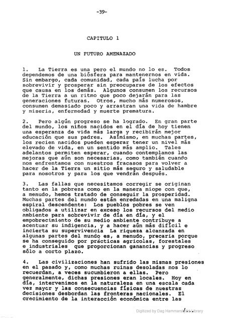 Cmmad Informe Comision Brundtland Sobre Medio Ambiente Desarrollo 2 Pdf Pobreza Pobreza E