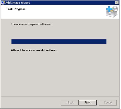 Wds Attempt To Access Invalid Address Windows Spiceworks Community