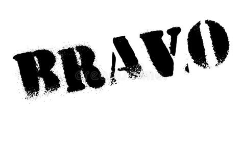 BRAVO Tampon En Caoutchouc Illustration Stock Illustration Du Rouge