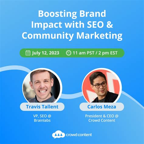 Crowd Content On Linkedin Join Travis Tallent Vp Seo Brainlabs And