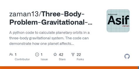 Github Zaman Three Body Problem Gravitational System A Python Code
