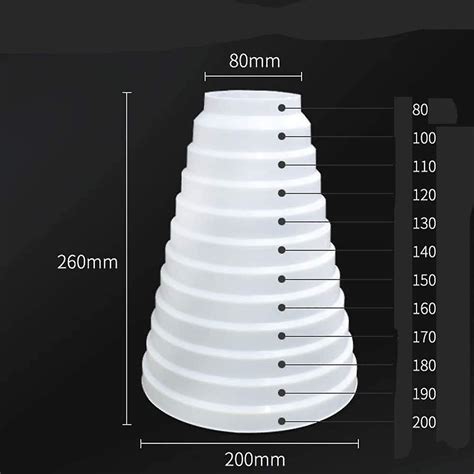 Redutor Universal Para Sistemas De Ventilação Diâmetro 80200 Mm Redutor De Pvc Ventilação De
