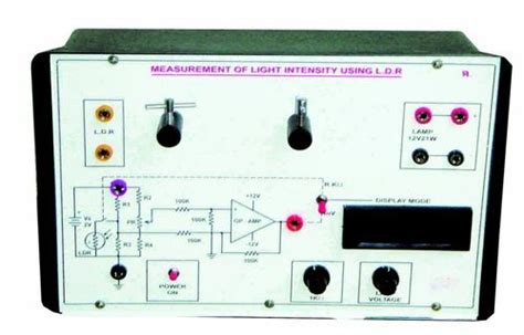 digital measurement of light intensity using ldr for laboratory model