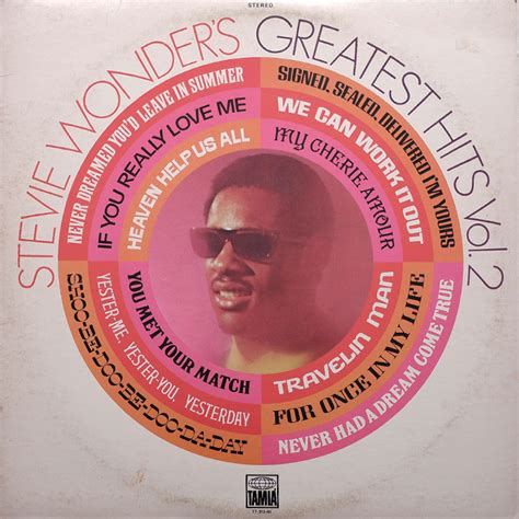 Stevie Wonder Greatest Hits Vol 2 Tamla Lp