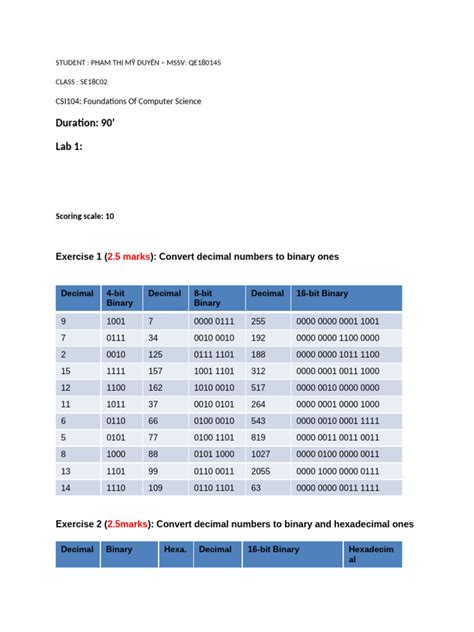 Lab 01 Pdf Computer Architecture Computer Science