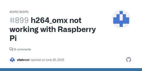 H Omx Not Working With Raspberry Pi Issue Aiortc Aiortc